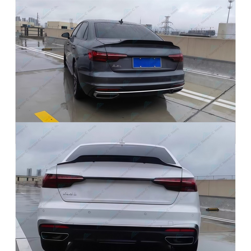 Gloss Black RT Style High Kick Spoiler Rear Trunk Wing For AUDI A4 S4 ...