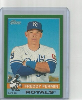2025 Topps Heritage Green Border #466 Freddy Fermin, Kansas City Royals SP | eBay