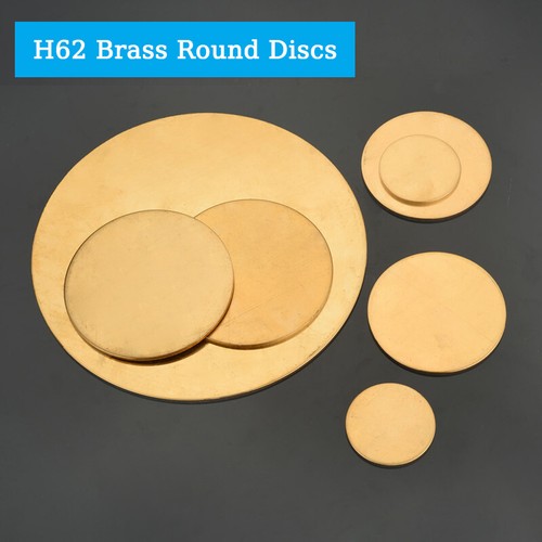 Round Brass Sheets Thick 0.8mm to 3mm H62 Brass Discs Round Plate Ø50mm ...