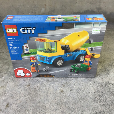 Lego City Cement Mixer Truck 60325 Set NEW Factory Sealed 85 pcs Ages 4 ...