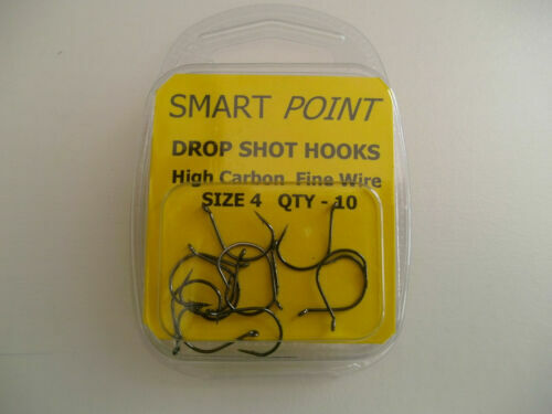 SMART POINT DROP SHOT HOOKS - SIZE 4 / 2 / 1 & 1/0 - PACK of TEN | eBay