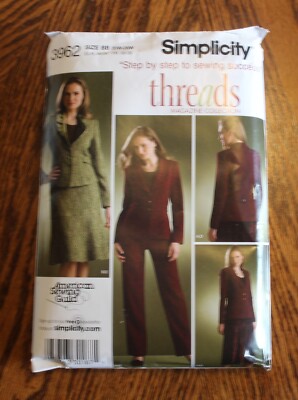 Simplicity 3962 Sewing Pattern Ladies Suit Skirt Ladies Blazer Pants Sz ...