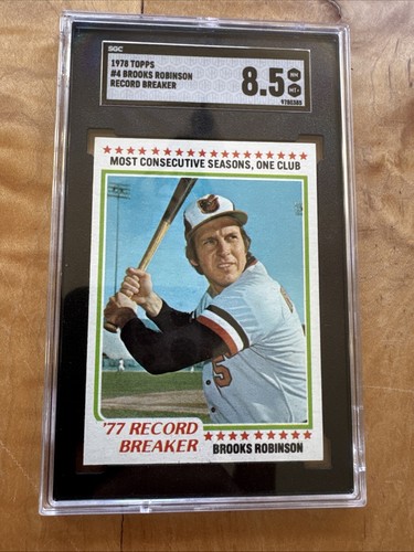 1978 Topps Baseball BROOKS ROBINSON Record Breaker HOF Orioles Vintage ...