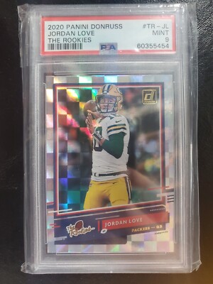 2020 Panini Donruss Jordan Love The Rookies TR-JL Rookie Card PSA 9 ...