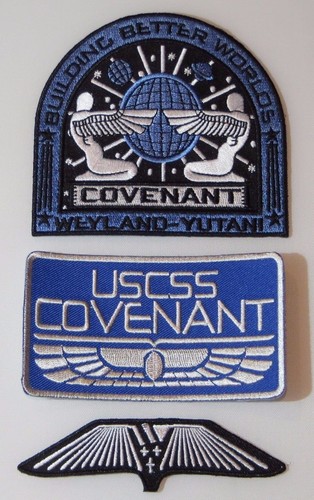 ALIEN MOVIE COVENANT USCSS,Weyland-Yutani,& Wing Uniform Deluxe Patch ...