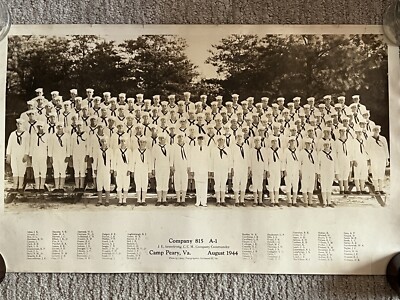 WWII Camp Peary Virginia US Navy Photo 1944 Cmdr Armstrong NAMED ...