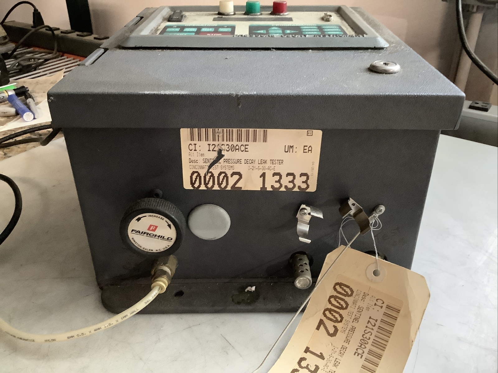 CINCINNATI TEST SYSTEMS I-21 PRESSURE DECAY LEAK TESTER | eBay