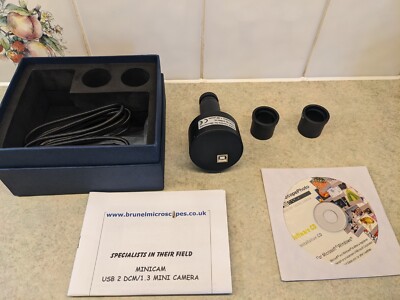 DCM130 Digital Camera for Microscope Resolution 1.3M Pixels inc lead ...