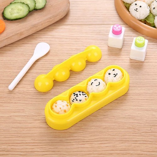 1 Set Rice Ball Mould Shaker Ball Shape Sushi Maker Mould DIY Meal ...
