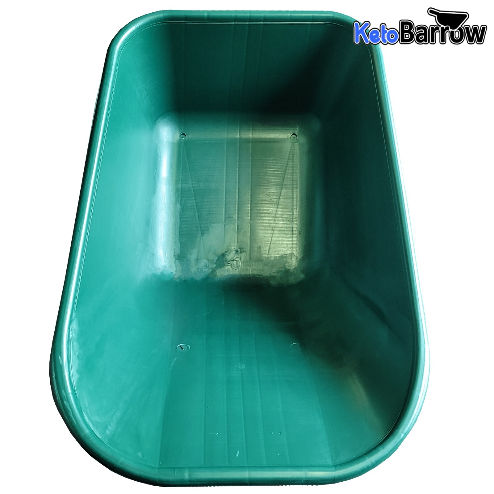 UK MADE REPLACEMENT GREEN WHEEL BARROW BODY TRAY 110 LITRE HARD PLASTIC ...