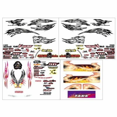 Vinyl graphic sticker for 1/10 RC Animal style Julian S13 Silvia 240sx ...
