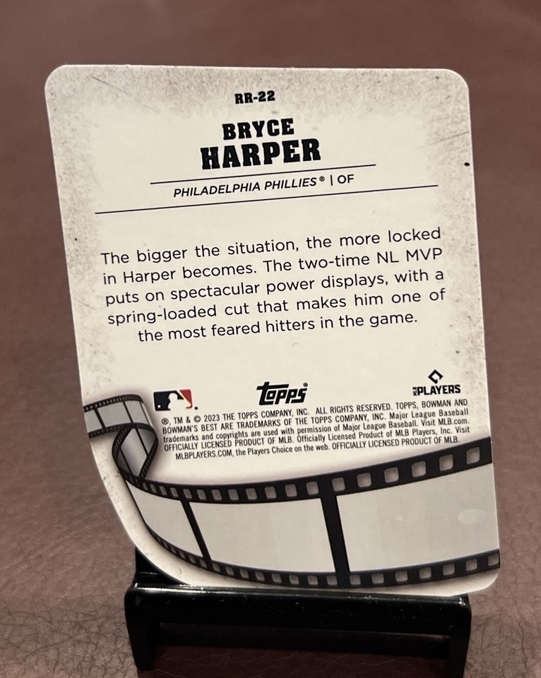2023 Bowman's Best - BRYCE HARPER *REEL TO REEL Mini Diamond Refractor ...