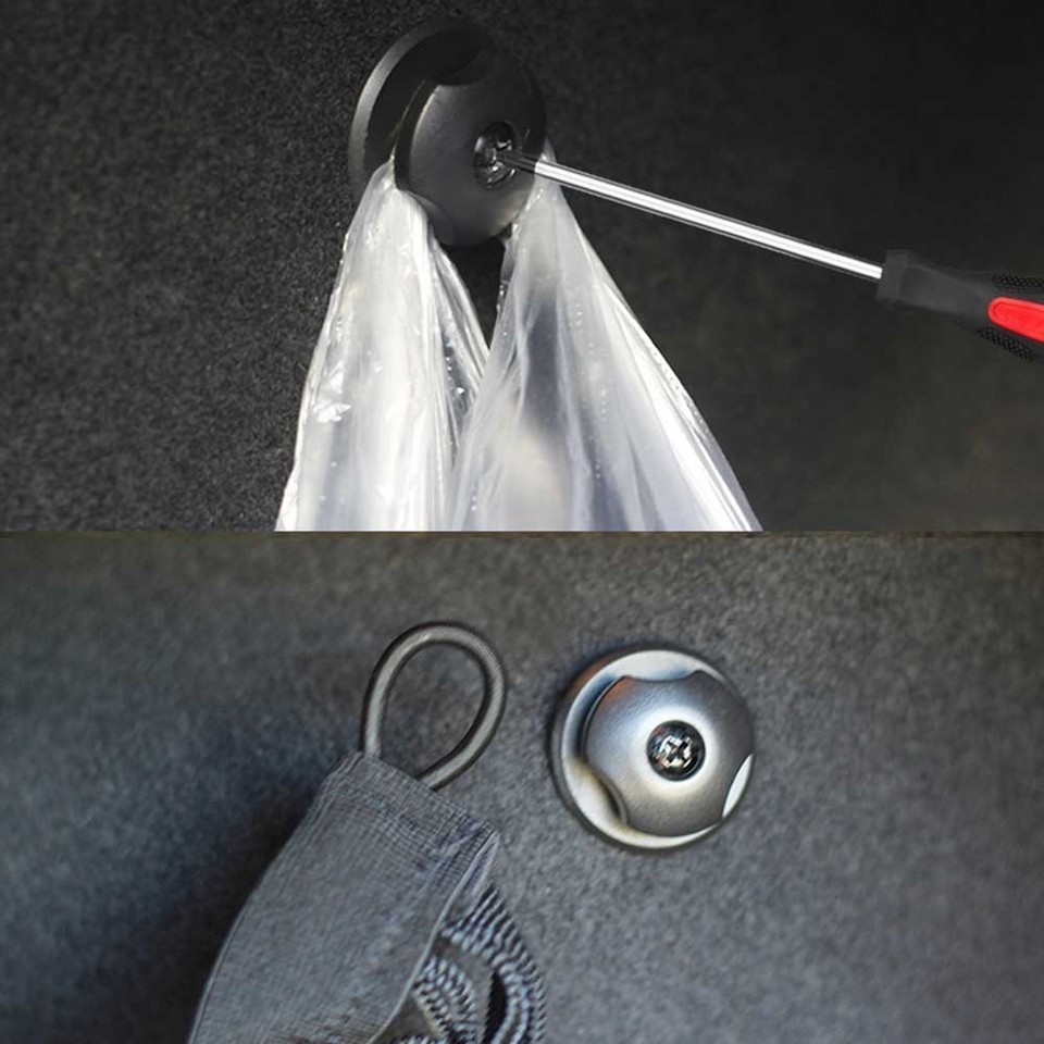 New Quality Car Rear Hooks Mount Storage Holder Truck/Van 4 Set Black ...