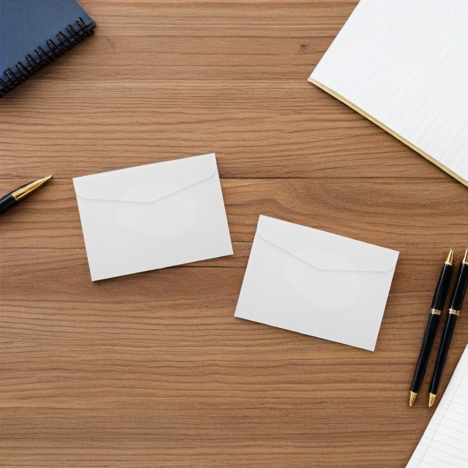 100 Pcs Mini White Envelope Paper Envelopes Blank Invitation Sleeves ...