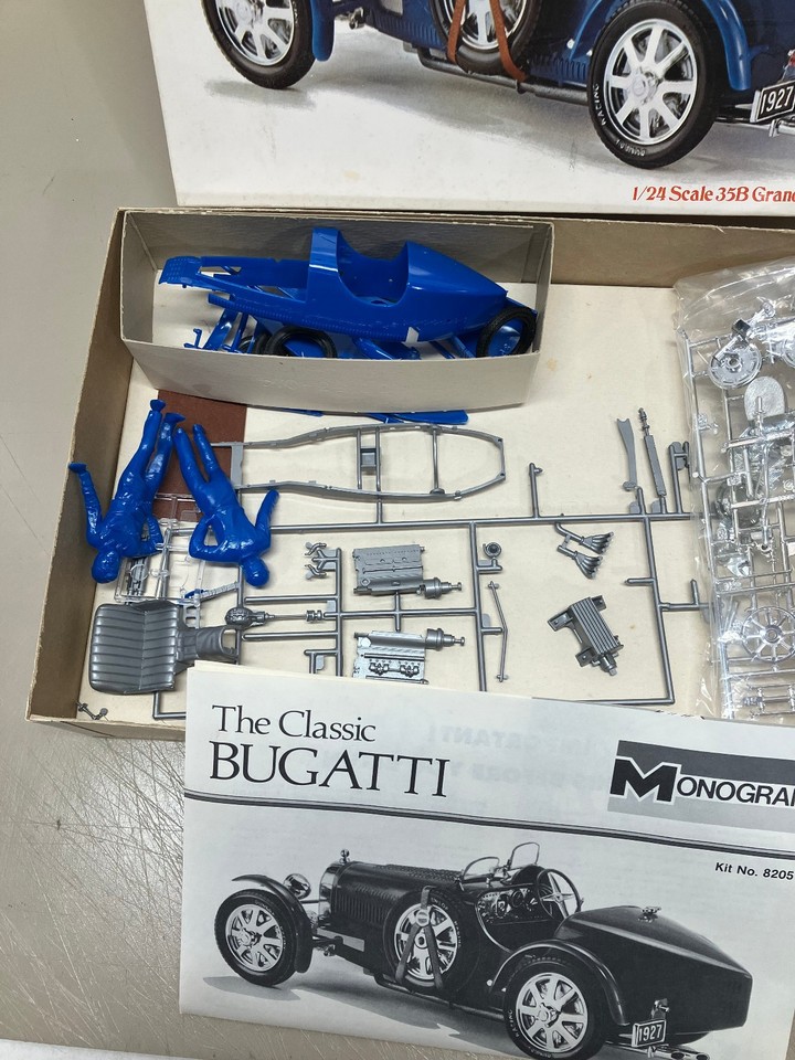 VINTAGE MONOGRAM 1/24 SCALE 1970's BUGATTI 35B UNBUILT KIT | eBay