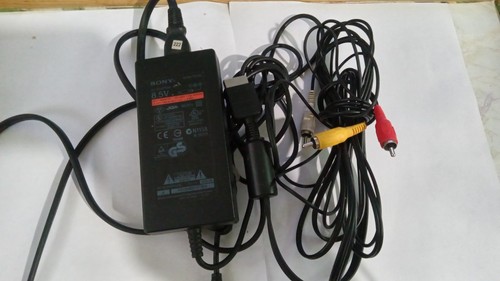 PS2 Slim Cable BUNDLE OEM AC Adapter 70100 + Sony Playstation 2 AV ...