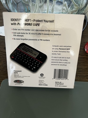 Password Keeper Safe Vault Model #595 Password Organizer - Password ...