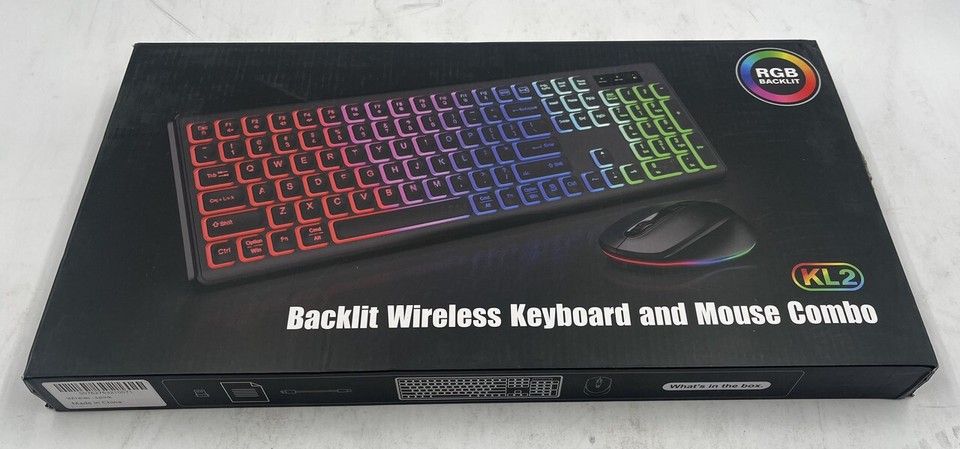 KL2 BACKLIT KB319 PINK WIRELESS KEYBOARD AND MOUSE COMBO | eBay