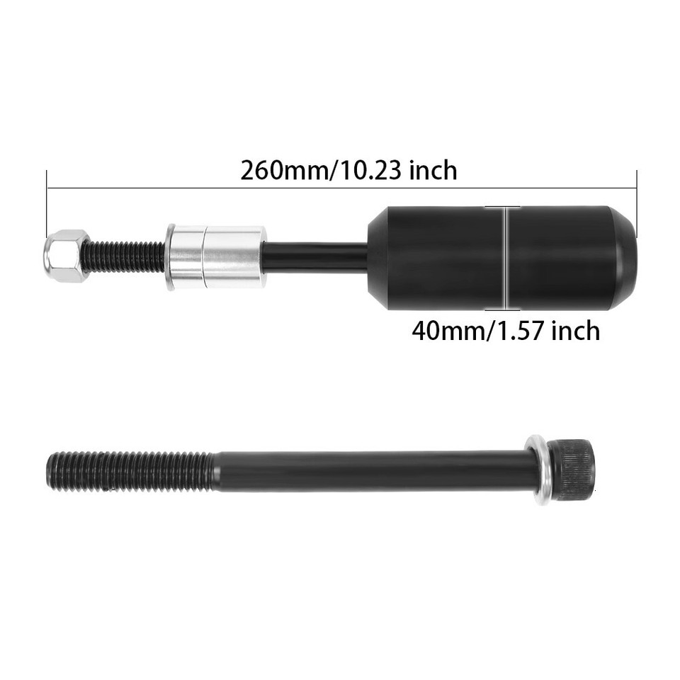 For Harley Rear Crash Bar Shock Mounts Frame Sliders Dyna Low Rider ...