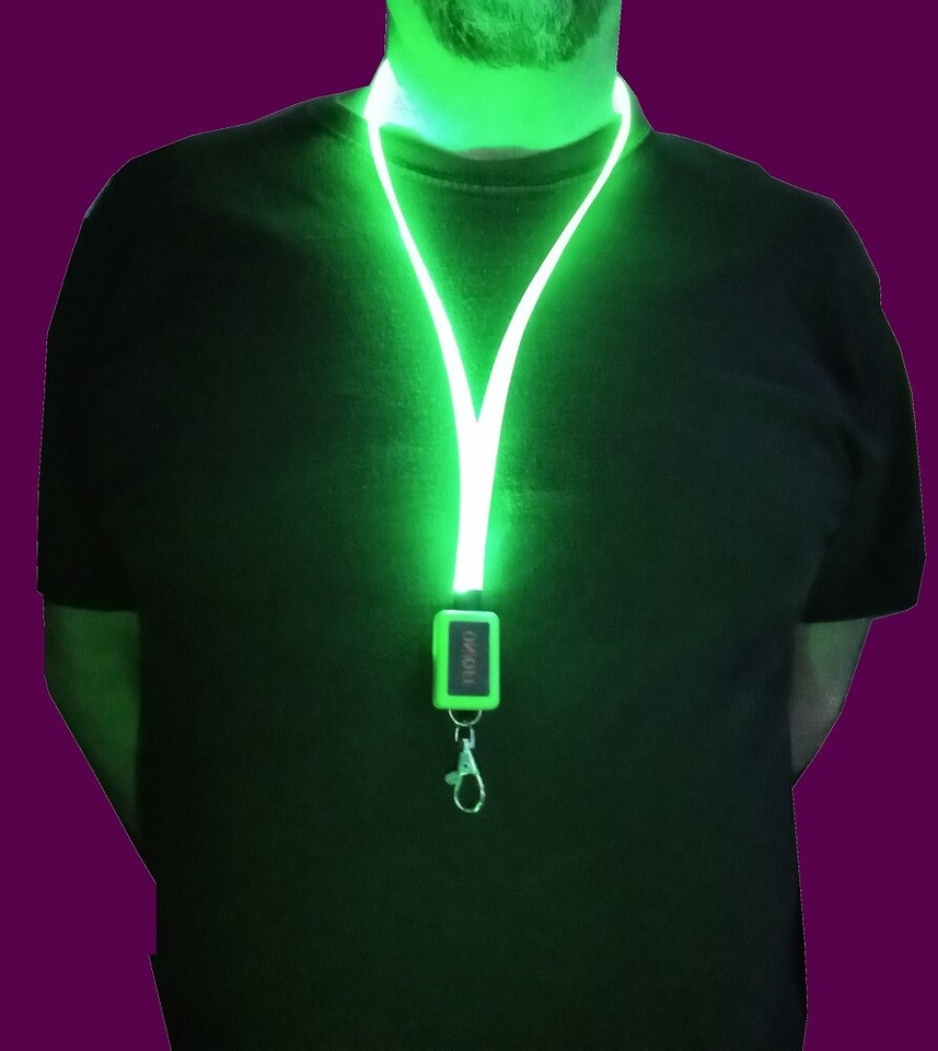 LED Illuminated Fiber Optic Lanyards - 5-Pack Assorted Colors and ...