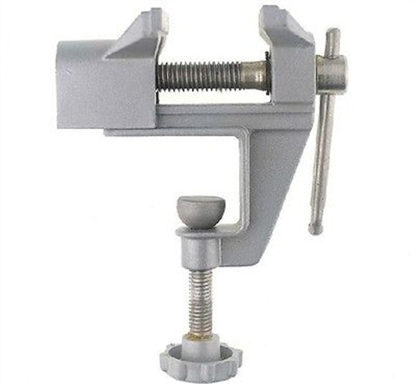 Aluminum Miniature Small Jewelers Hobby Clamp On Table Bench Vise Tool ...