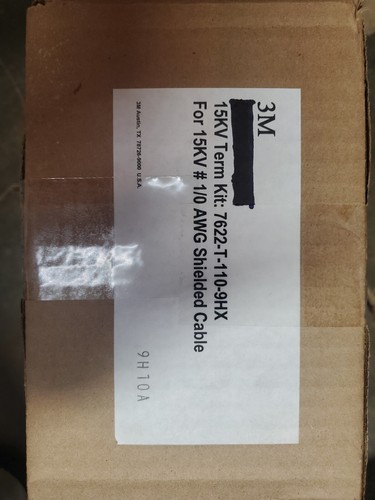 3M 7622-T-110 Cold Shrink Termination Kit - Black for sale online | eBay