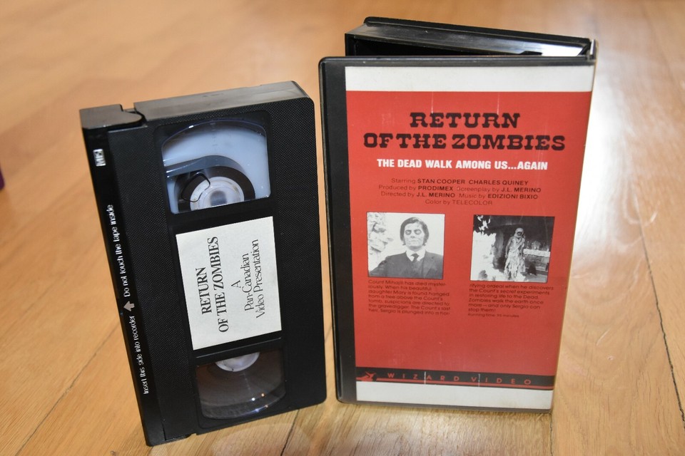 Return Of The Zombies (1973) VHS Very Rare OOP NTSC Wizard Video Horror ...