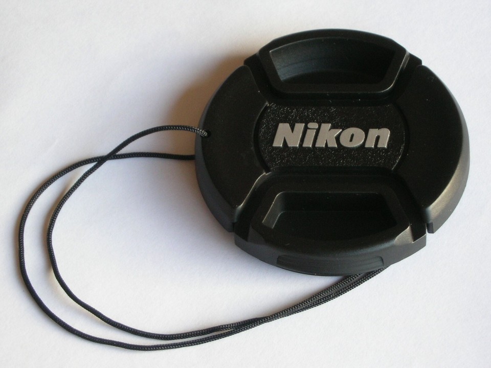 NIKON LC-55 STYLE 55MM CENTRE PINCH CLIP ON LENS CAP FOR NIKON GENERIC ...