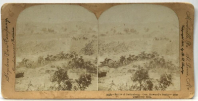 Civil War Gettysburg Stereoview General Howard's Position Keystone 1900 ...
