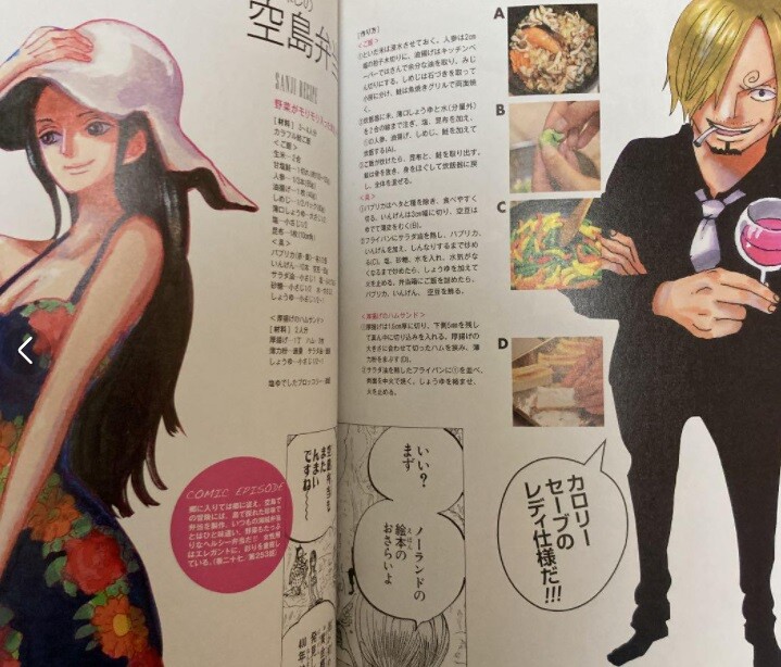 ONE PIECE Pirate Recipes SANJI Cooking Book Anime manga Japanese ...