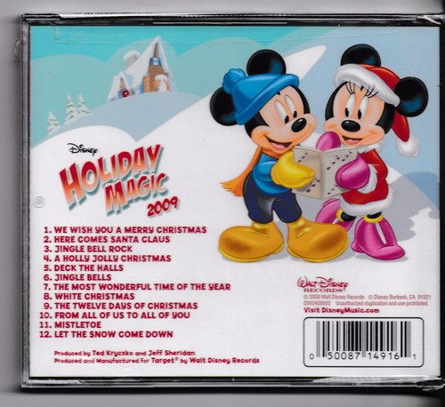 DISNEY HOLIDAY MAGIC 2009 CD Music Target Christmas Music Mickey Mouse ...