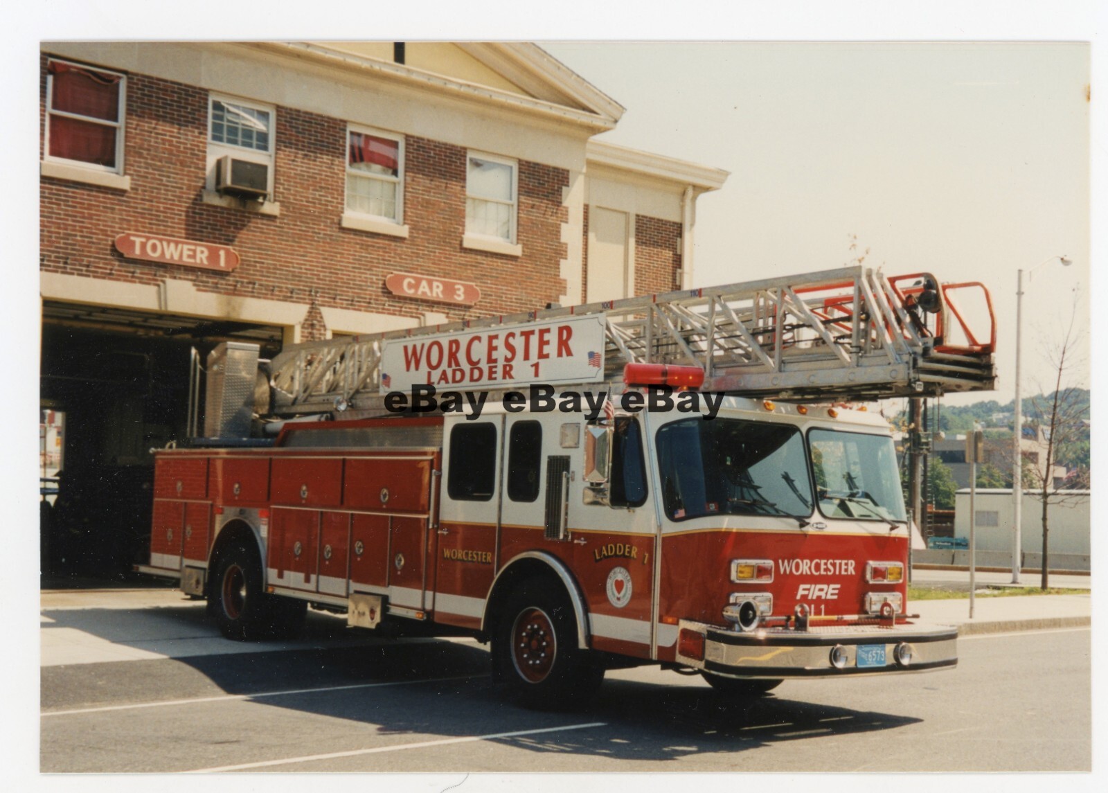 Worcester, MA Ladder 1 1994 E-One Hurricane Fire Truck Photo | eBay
