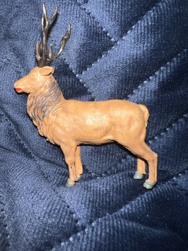 ⭐️ Vintage 1971 BRITAINS Red DEER STAG w/ REMOVABLE ANTLERS Toy ENGLAND ...