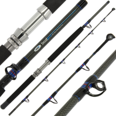 Boat Pro Fishing Rod 6ft 2pc 25lb with Roller Top Sea Boat Fishing NGT ...