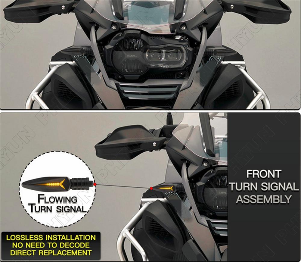 2 Pair For BMW Motorcycle LED Flowing Sequential Turn Signal Light Front & Rear | eBay Australia