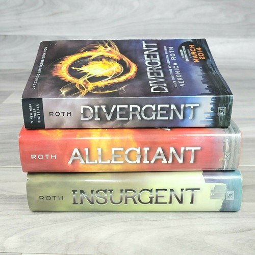 Divergent Trilogy Veronica Roth Insurgent Allegiant Mixed PB/HC LOT of ...