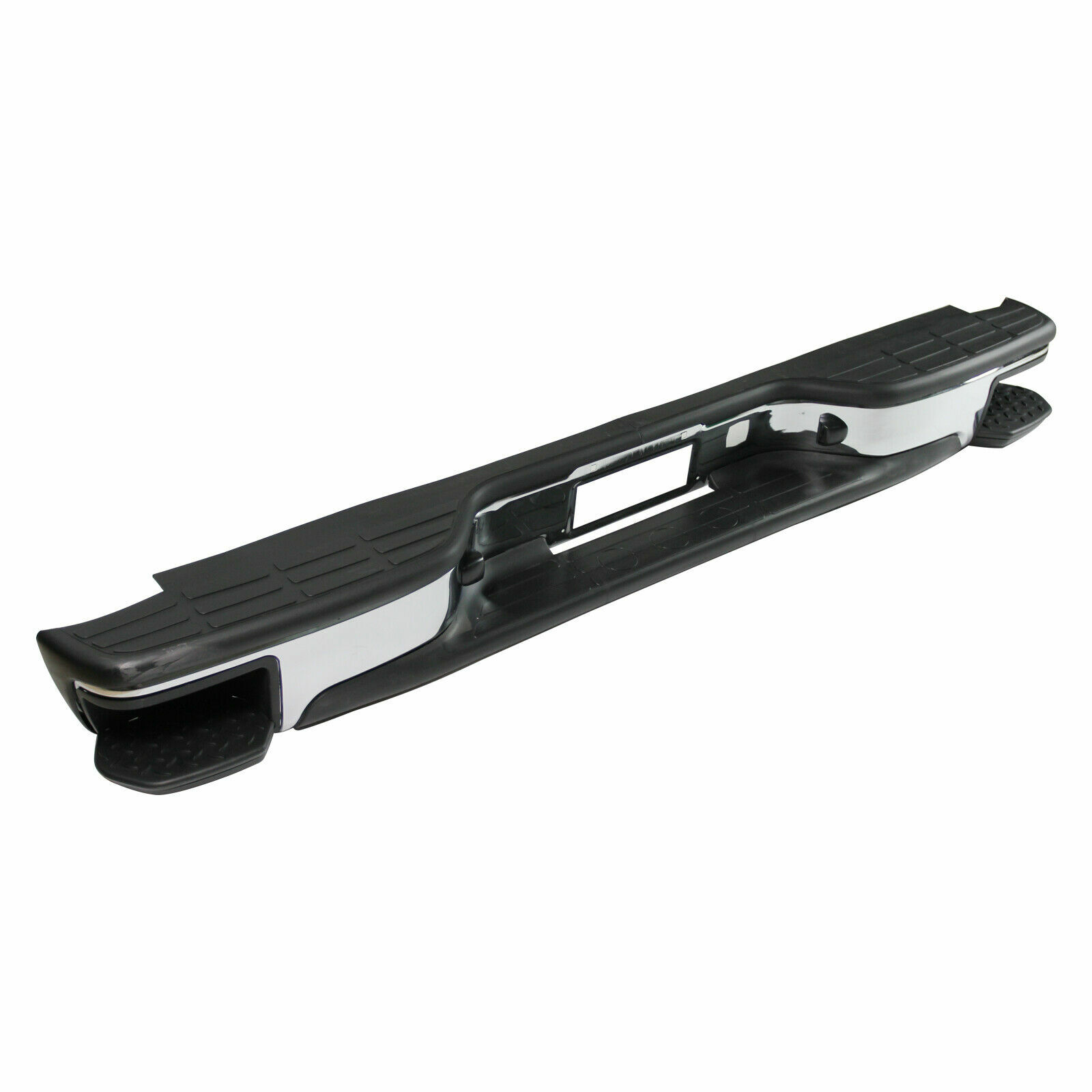 Chrome Rear Step Bumper w/Side Pad For Chevy Silverado GMC Sierra 1500 ...