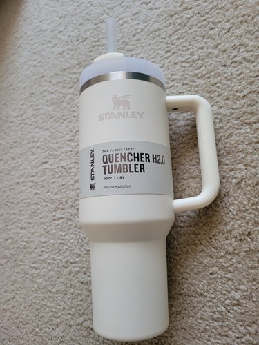 Stanley Cup 40oz Cream Tonal Tumbler Stainless Steel H2.0 FlowState Quencher | eBay