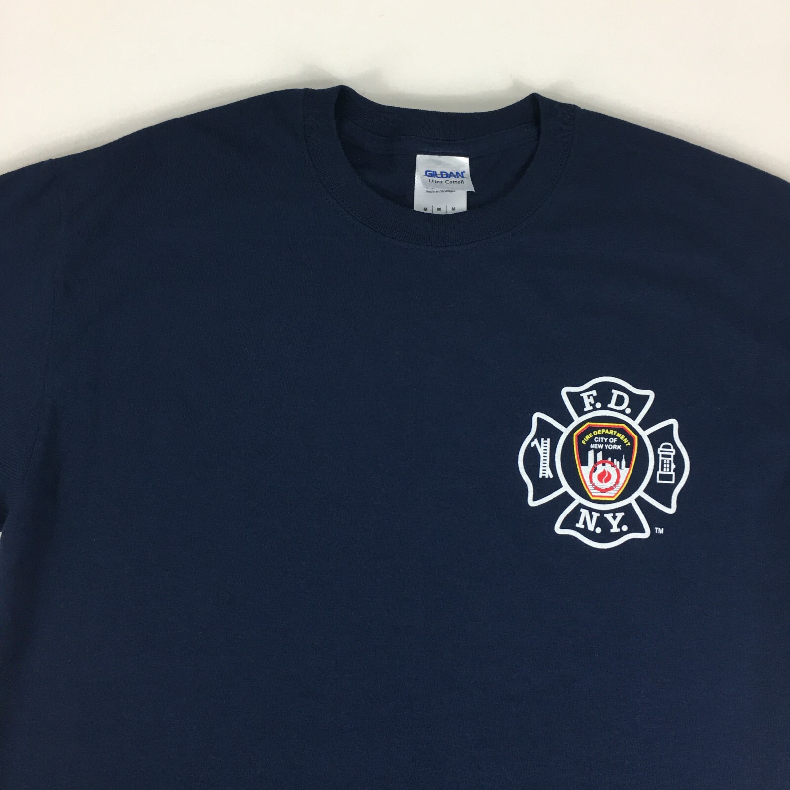 FDNY Firemans Blue Gildan T Shirt Mens Medium FDNY Fo… - Gem