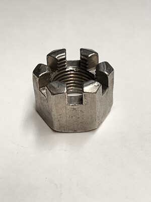 (4) 1” Slotted Castle Nut Cotter Pin Locknut 1-14 FINE Thread, UNF ...