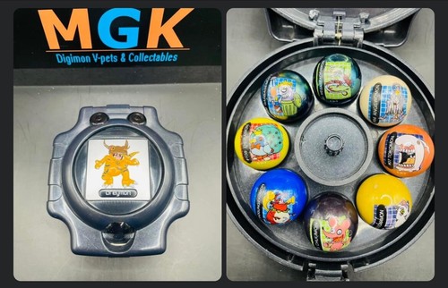 Digimon Marble Digivice D2 Shape Marbles 2000 Blister GREYMON 8 Marbles ...