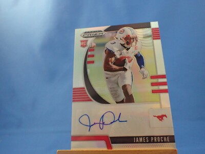 James Proche Prizm Draft Picks 2020 RC Rookie Autograph Auto Silver ...