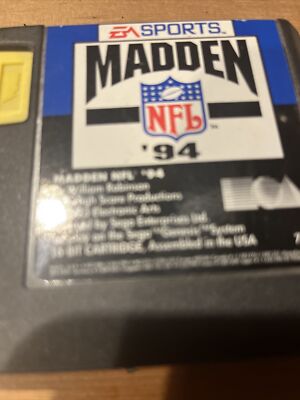 Madden NFL '94 (Sega Genesis) 14633071443| eBay