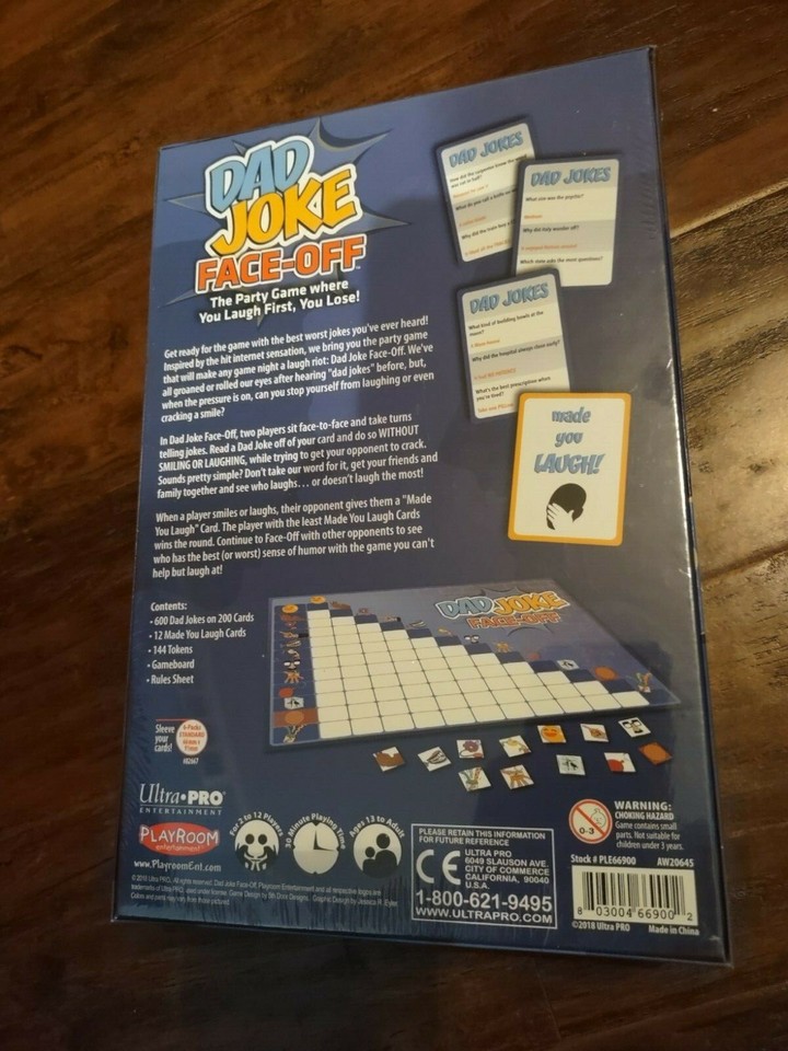 Dad Joke Face Off Party Game NEW in wrapping Ultra Pro Play Room ...
