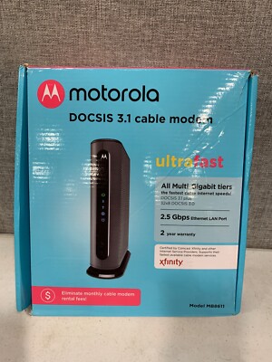 Motorola MB8600 DOCSIS 3.1 Cable Modem 855631006170| eBay