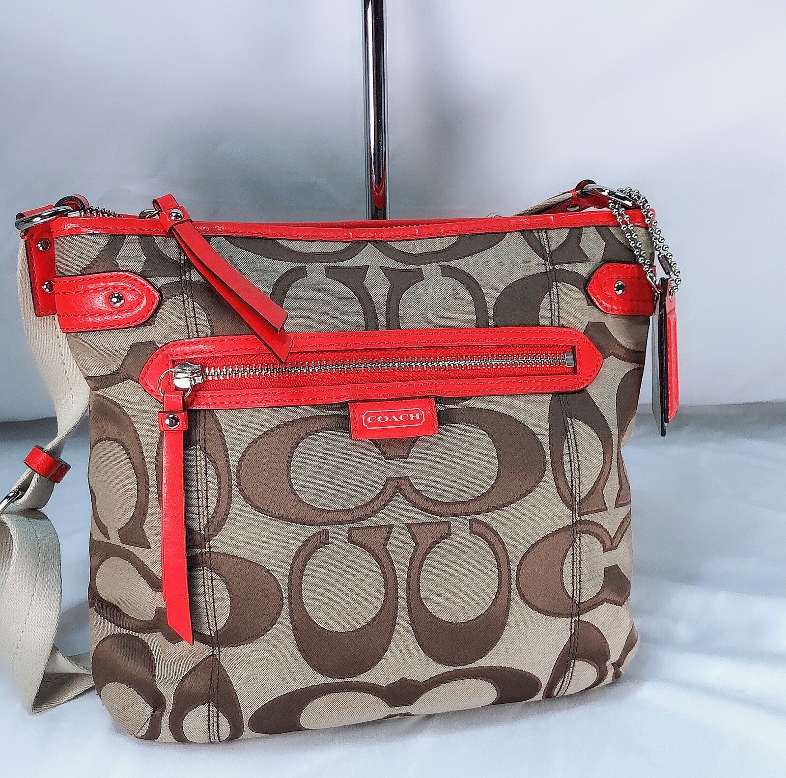 COACH K1373-F24061 Crossbody Brown/orange Purse | eBay