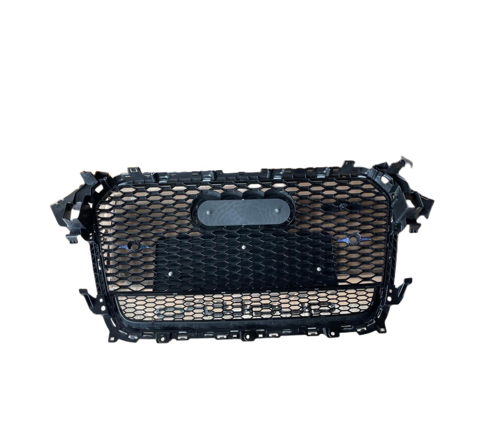 For Audi B8.5 A4 S4 2013- 2016 RS4 Front Honeycomb Mesh Grill Black ABS ...