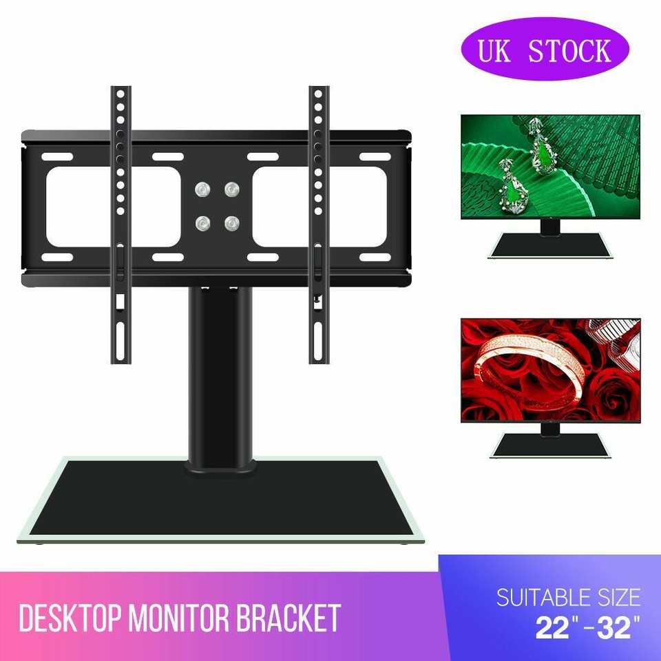 Versatile Tabletop TV Stand Bracket for LCD LED Plasma 17-75 Inch VESA ...
