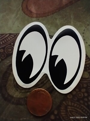 Small Hand made Decal Sticker eyeballs facing left | eBay