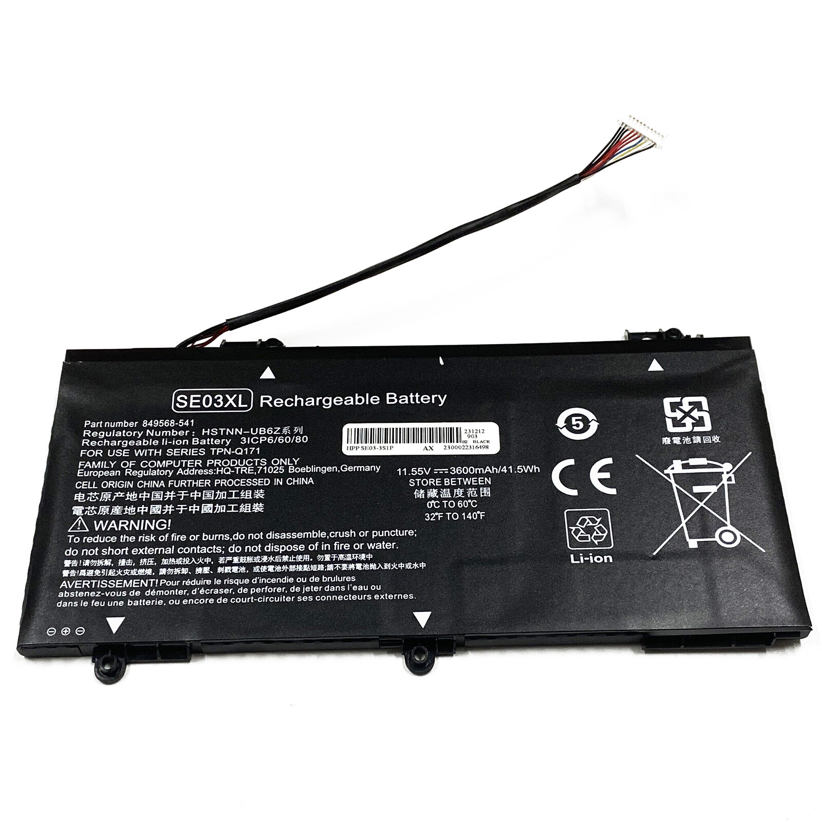 SE03XL Battery for HP Pavilion 15-AU007TU 14-AV003LM 14-AL001TU 14 ...
